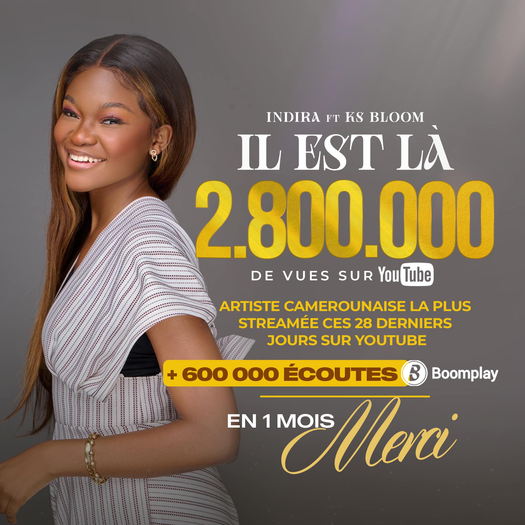 Indira Baboke atteint un million d'abonnés sur Facebook : Quels sont ...